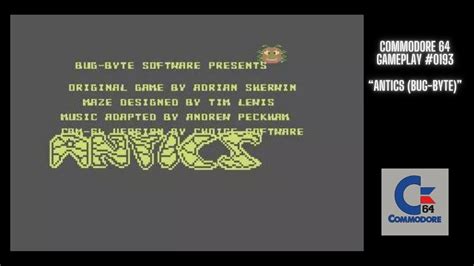 Antics Bug Byte Commodore 64 Gameplay 0193 Youtube