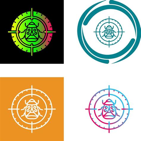 Bug Target Icon Design Vector Art At Vecteezy
