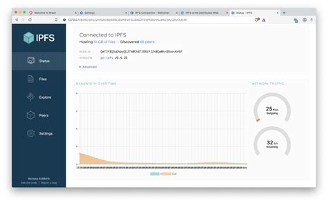 Bandwidth Graph Anomaly In Brave · Issue 1012 · Ipfsipfs Webui · Github