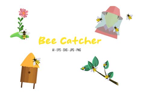 Bee Catcher Graphic By Fortunatagraphic · Creative Fabrica