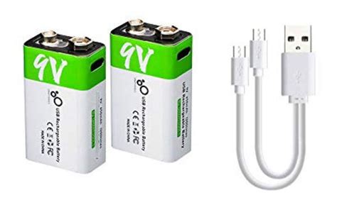 Batería Recargable De Iones De Litio Usb De 9 V Batería Rec Cuotas sin interés