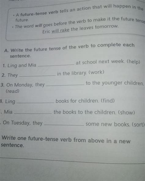 A Write The Future Tense Of The Verb To StudyX