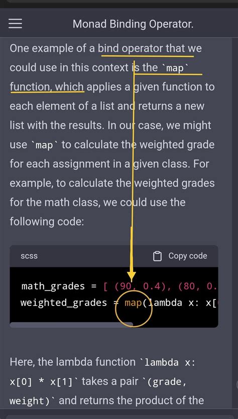 ChatGPT Explains Monad Binding Operator Math Online Tom Circle