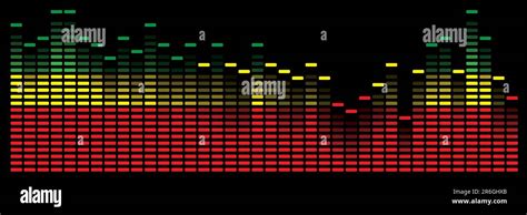 Graphic Equalizer In Red Yellow And Green Stock Vector Image And Art Alamy