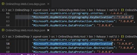 Could Not Load File Or Assembly Microsoft Aspnetcore Cryptography Keyderivation Version