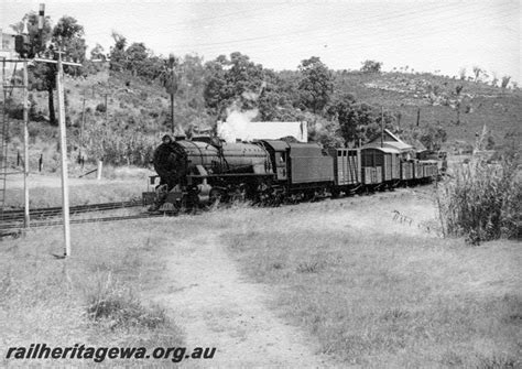 Midland Wagr V Class Steam Locomotive 1206 With Goods Chidlow Bound