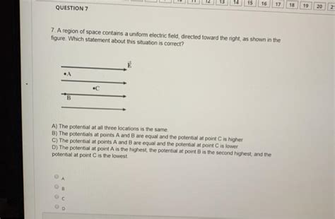 14 15 16 17 18 19 Question 7 20 21 7 A Region Of
