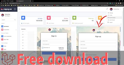 Dashboard Admin Page Laravel HTM CSS JS V7