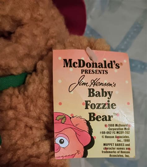1988 Jim Henson Muppet Babies Baby Fozzie Bear And Baby Kermit 8 Plush
