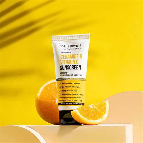 Ceramide And Vitamin C Sunscreen 50gm Dr Sheths Reviews On Judgeme