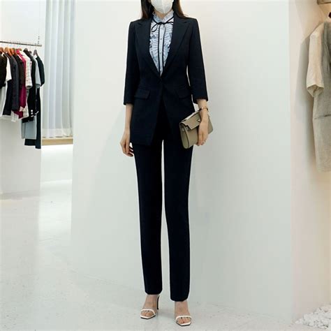 여름 바지정장세트 테일러드 자켓 슬랙스 투피스 수트셋업 면접룩 하객패션 스타일라떼