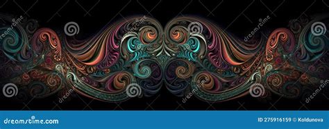 A Mesmerizing Fractal Design With Intricate Repeating Patterns And A