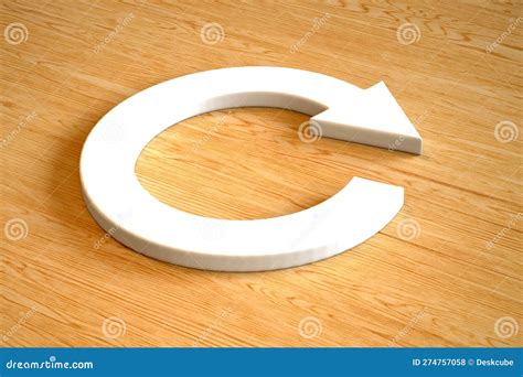 Circular Arrow Redo Cycle Restart Loop Concepts 3D Render