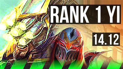 MASTER YI Vs ZED JGL Rank 1 Yi Legendary 14 4 11 EUNE