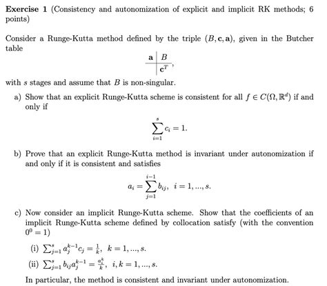 Solved Exercise 1 Consistency And Autonomization Of Explicit And