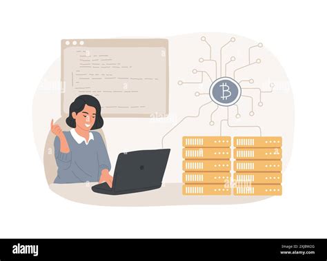 Blockchain Engineer Isolated Cartoon Vector Illustrations Stock Vector Image And Art Alamy