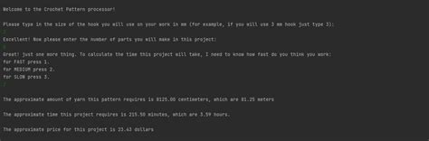 GitHub TalMizrahii Crochet Pattern Process This Program Receives A Crochet Pattern As A Text