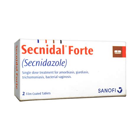 Secnidal Forte 1g 2 Tab Pack Size X 1 Khalid Pharmacy Online