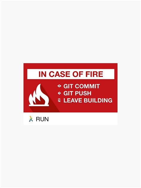 Git Github Gitlab Git Commit Git Push Sticker For Sale By Developerfriday Redbubble