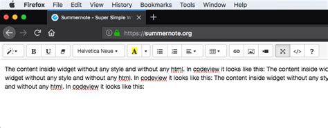 Codemirror Settings Dont Work In Summernoteinplacewidget Issue
