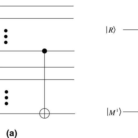 Quantum Circuit Of Multiple Cnot Gates With A Simplified Graph Download Scientific Diagram