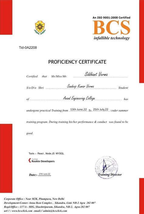 Siddhant Verma On Linkedin Successfully Completed Training React