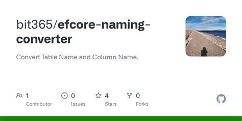 Github Bit365efcore Naming Converter Convert Table Name And Column