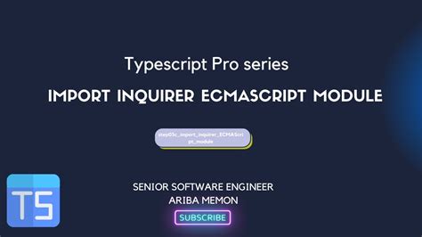 Giaic Quiz Typescript Step03cimportinquirerecmascriptmodule Youtube