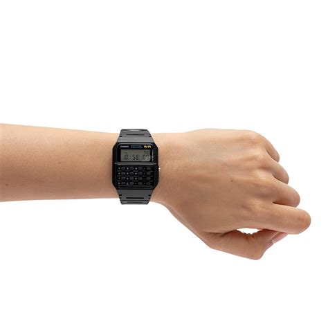 CASIO Vintage CA53W-1 Black Digital Calculator Watch
