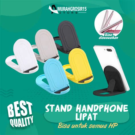 Jual Stand Hp Penyangga Handphone Lipat Stand Tablet Holder Hp Meja Phone Holder Dudukan