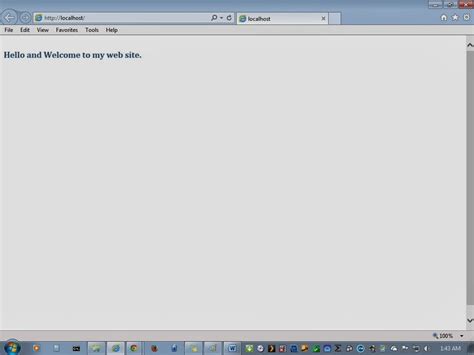 A Web Server On Windows 7 Pro Learn That IT