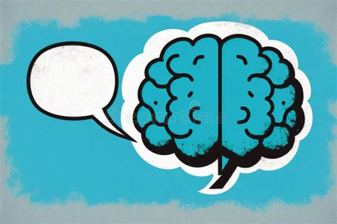 Brain With A Speech Bubble Representing Communication Generative Ai