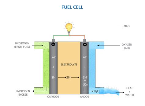 Hydrogen Oxygen Fuel Cell 21669326 Vector Art At Vecteezy