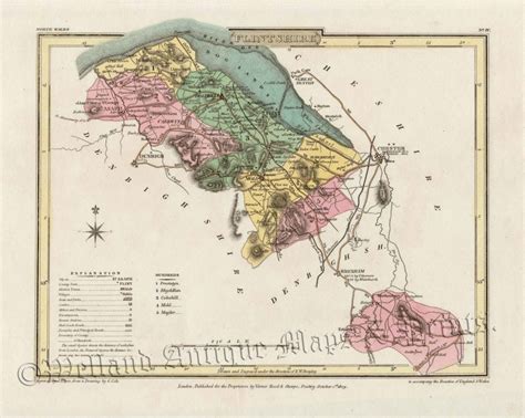 Flintshire Maps Archives Welland Antique Maps