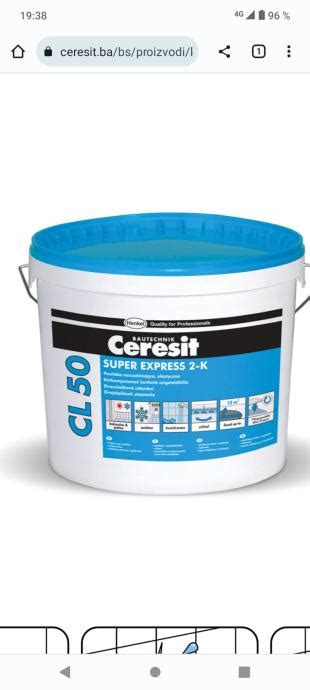 Prodajem CERESIT CL50 Hidroizolacija CT17 Premaz Za Podloge I FT101