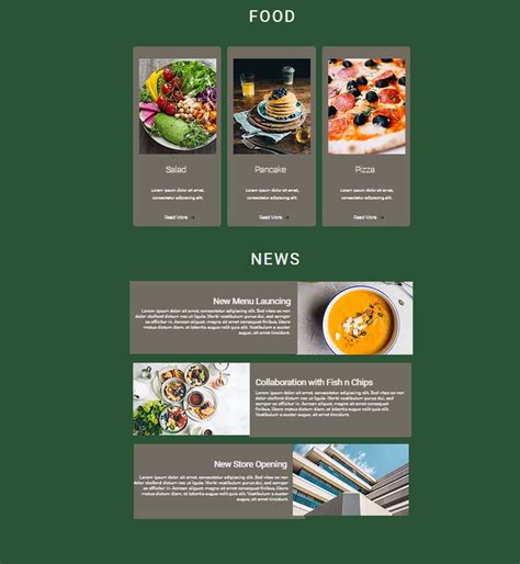 Solved Write Html Css Js On This Layout For The Food Chegg