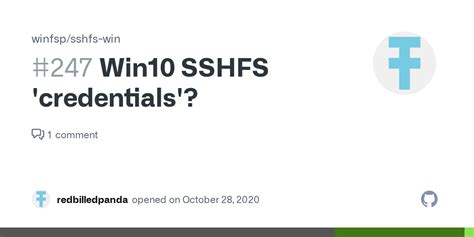 Win10 Sshfs Credentials · Issue 247 · Winfspsshfs Win · Github