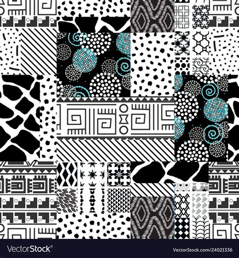 Patchwork Seamless Texture Royalty Free Vector Image