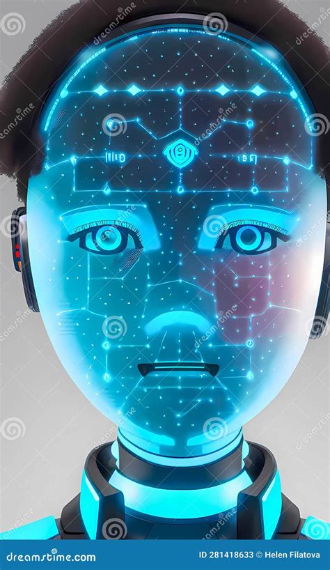 Artificial Intelligence Self Presentation Portrait Stock Illustration Illustration Of