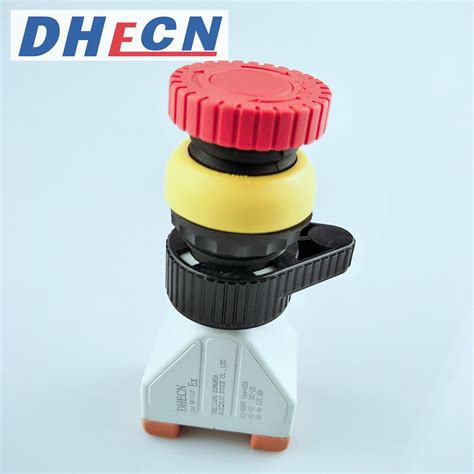 Explosion Proof Rotary Emergency Stop Button Board Back Installation Model Safety Type