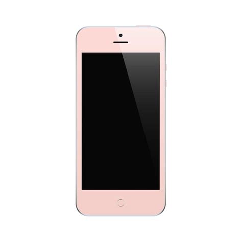 Cor De Rosa Do Smartphone Com Tela Sensível Ao Toque Em Branco Isolada