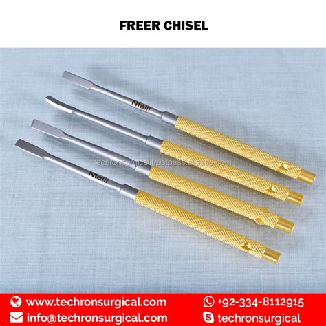 Freer Septum Chisel 4mm Tip Width 6 1 2 Inches Straight Curved Chisel