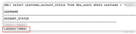 ORA 28000 帐户被锁定 ora28000 CSDN博客