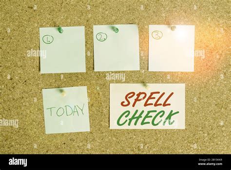 Word Writing Text Spell Check Business Photo Showcasing To Use A