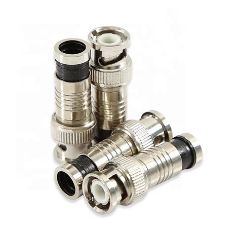 Rf Connector Bnc Male Compression Coax Connector For Rg59 Cable Buy