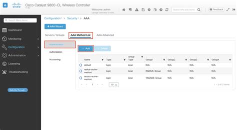 Configure RADIUS TACACS For GUI CLI Auth On WLCs Cisco