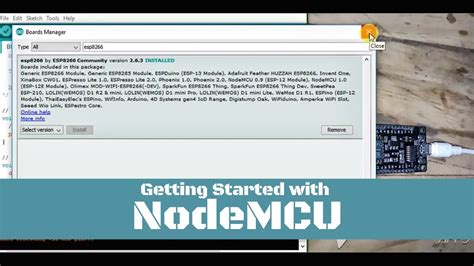 getting started with nodemcu esp8266 youtube