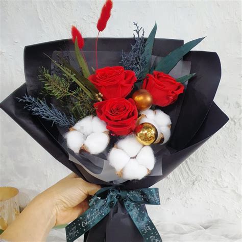 크리스마스 꽃다발 선물 프리저브드플라워 강남 압구정 꽃집 꽃배달 일산 꽃집 선물과 꽃 네이버 블로그