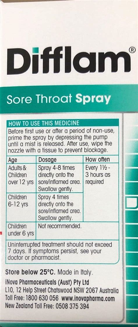 Difflam Sore Throat Spray 30ml 19 99