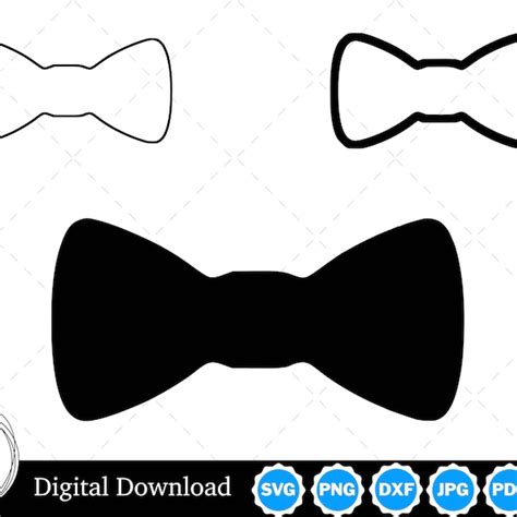 Bowtie Silhouette Etsy